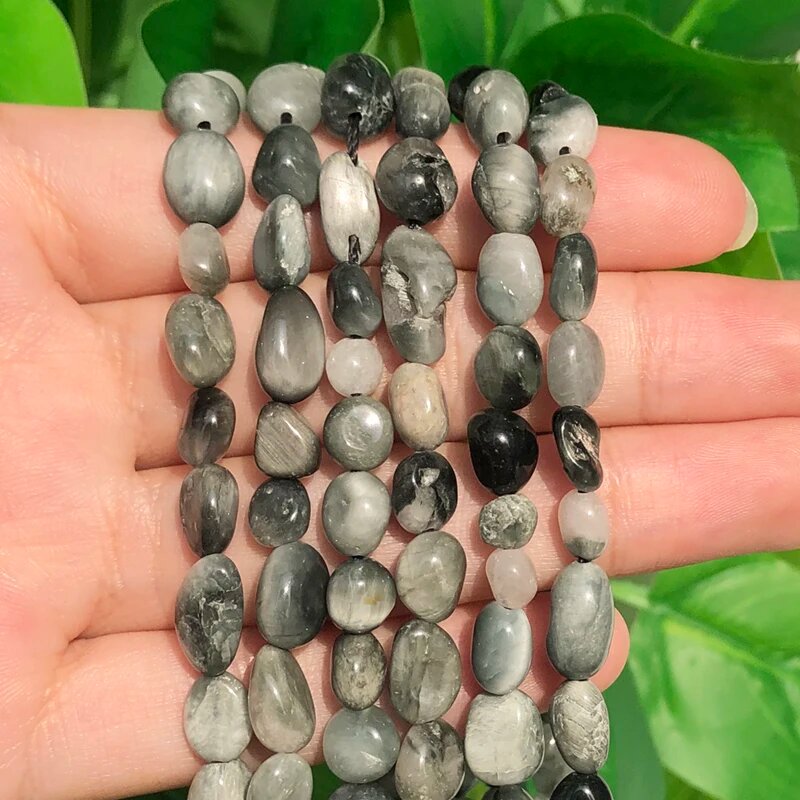 Бусины из розового опала и лунного камня 60 шт TTUIJI Серый, Hawkeye Minerals