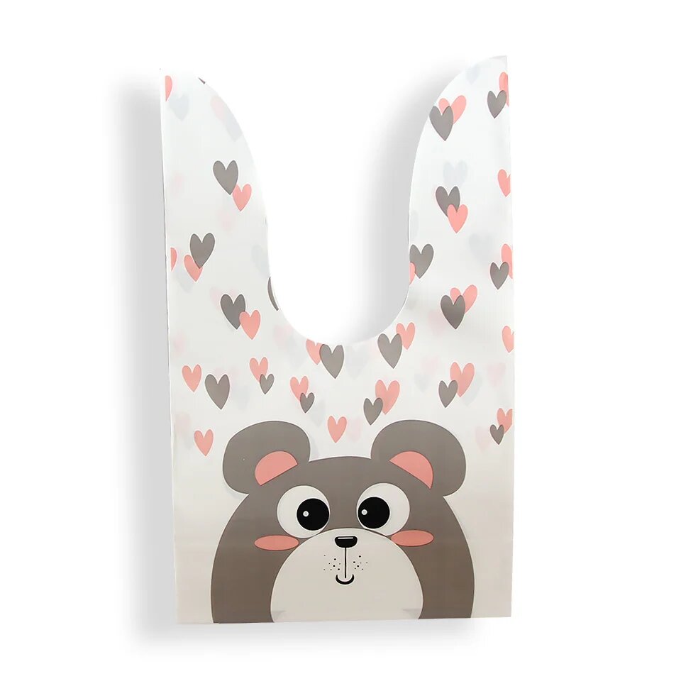 Пакеты подарочные с мишкой, 10 шт, цвет Bear