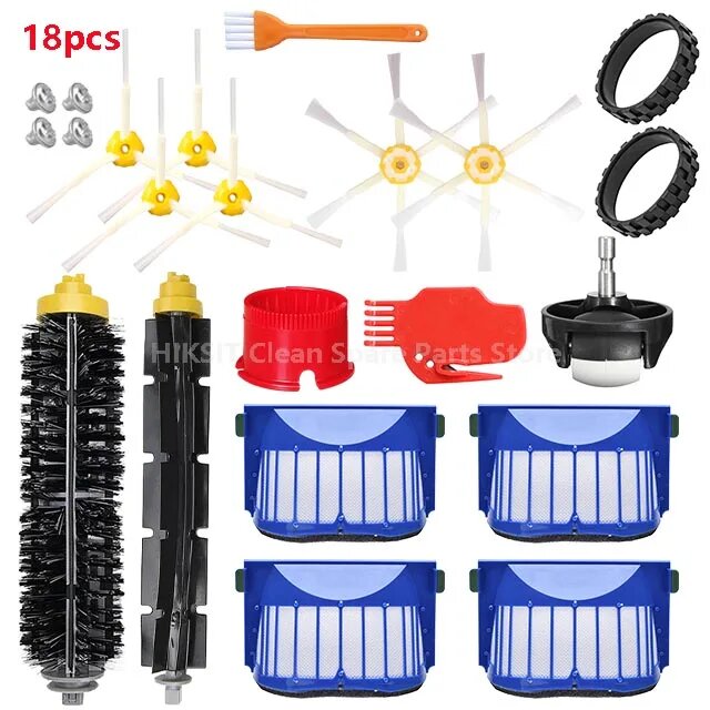Запчасти для робота-пылесоса iRobot Roomba, фильтр нера, основная и боковая щетки для iRobot Roomba 600, 585, 595, 600, 610, 615, 620, 625, 630, 635, 645, 650
