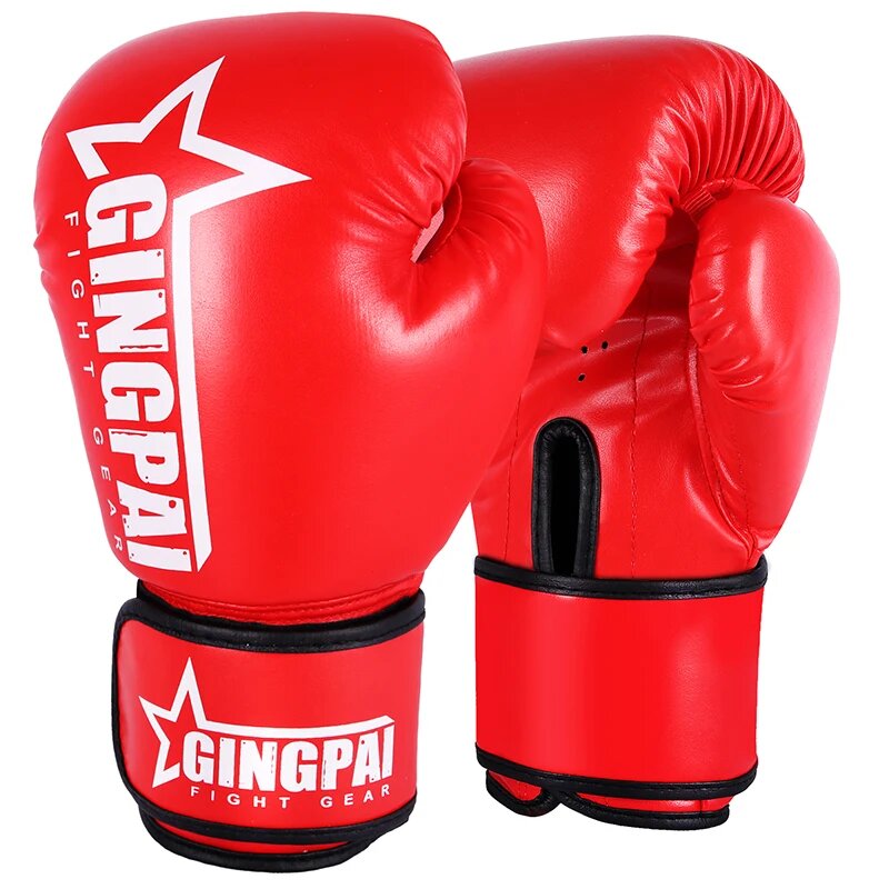 Боксерские перчатки GINGPAI, 6OZ, Xingyao Red