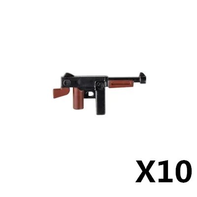 10 шт. Черный ППШ Конструктор BRICKPANDA J106