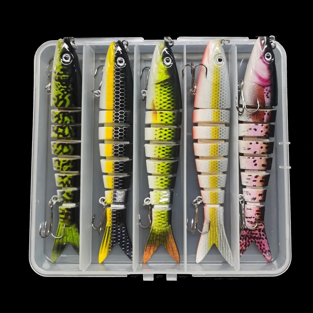 Многосекционная приманка AOrace 13 см, 5pcs-a