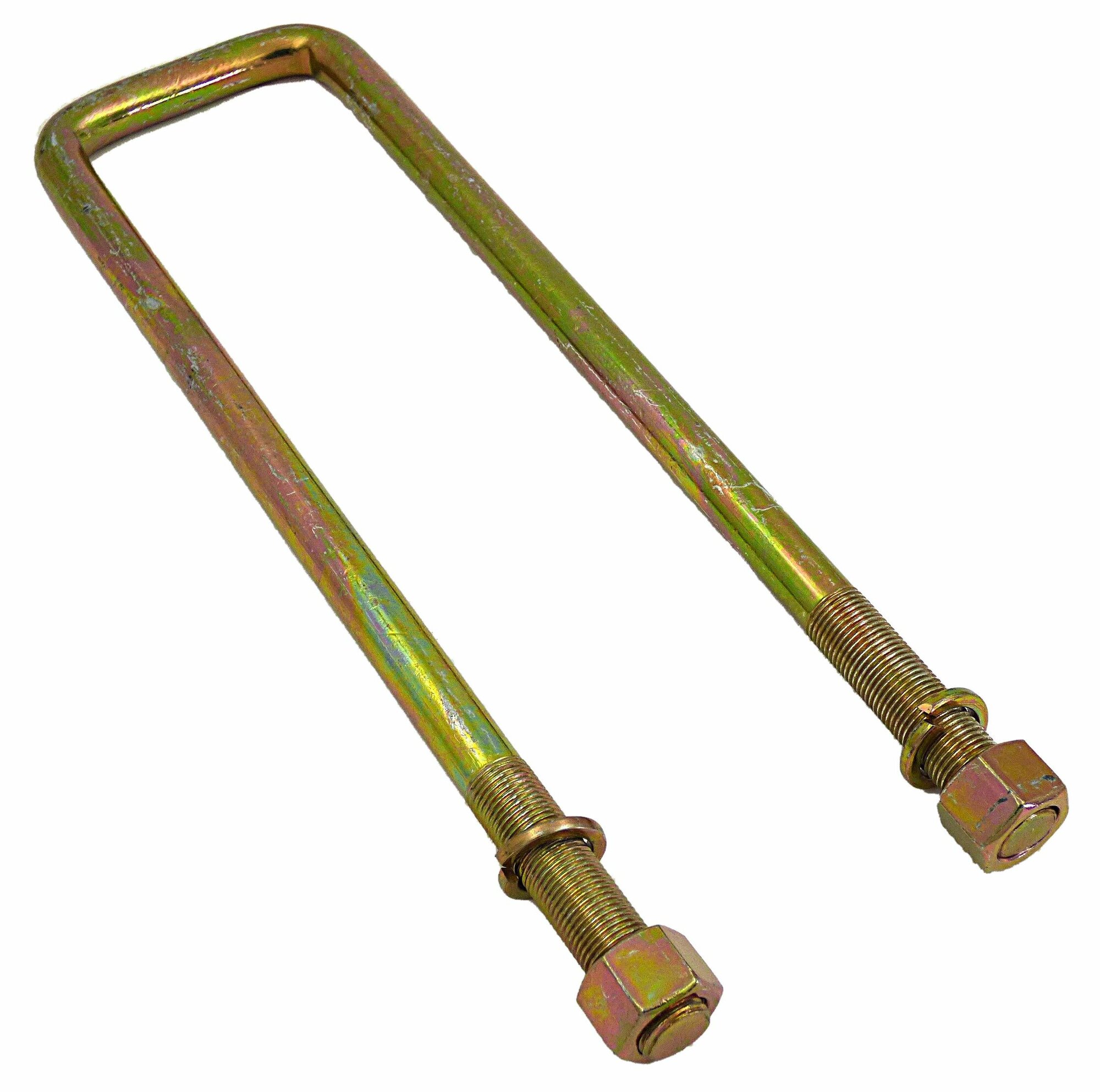 Стремянка рессоры 887А-2902408, для тележки 2ПТС-4, с гайками М16х1,5 L-310, Прямоугольная