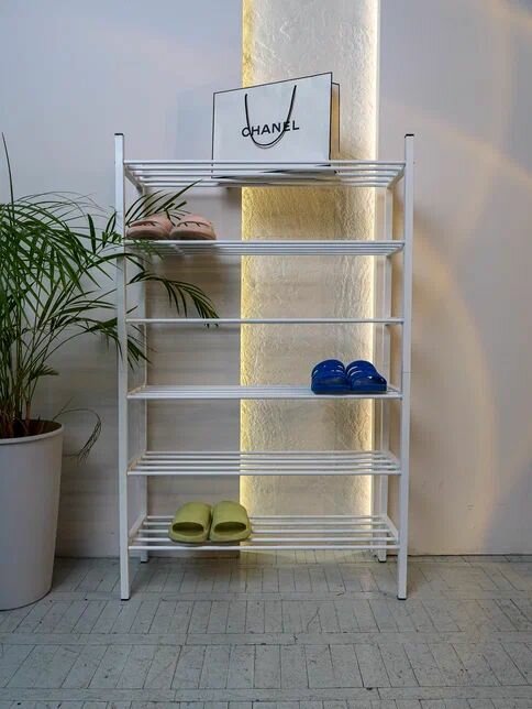 Обувница, этажерка для обуви в прихожую из металла