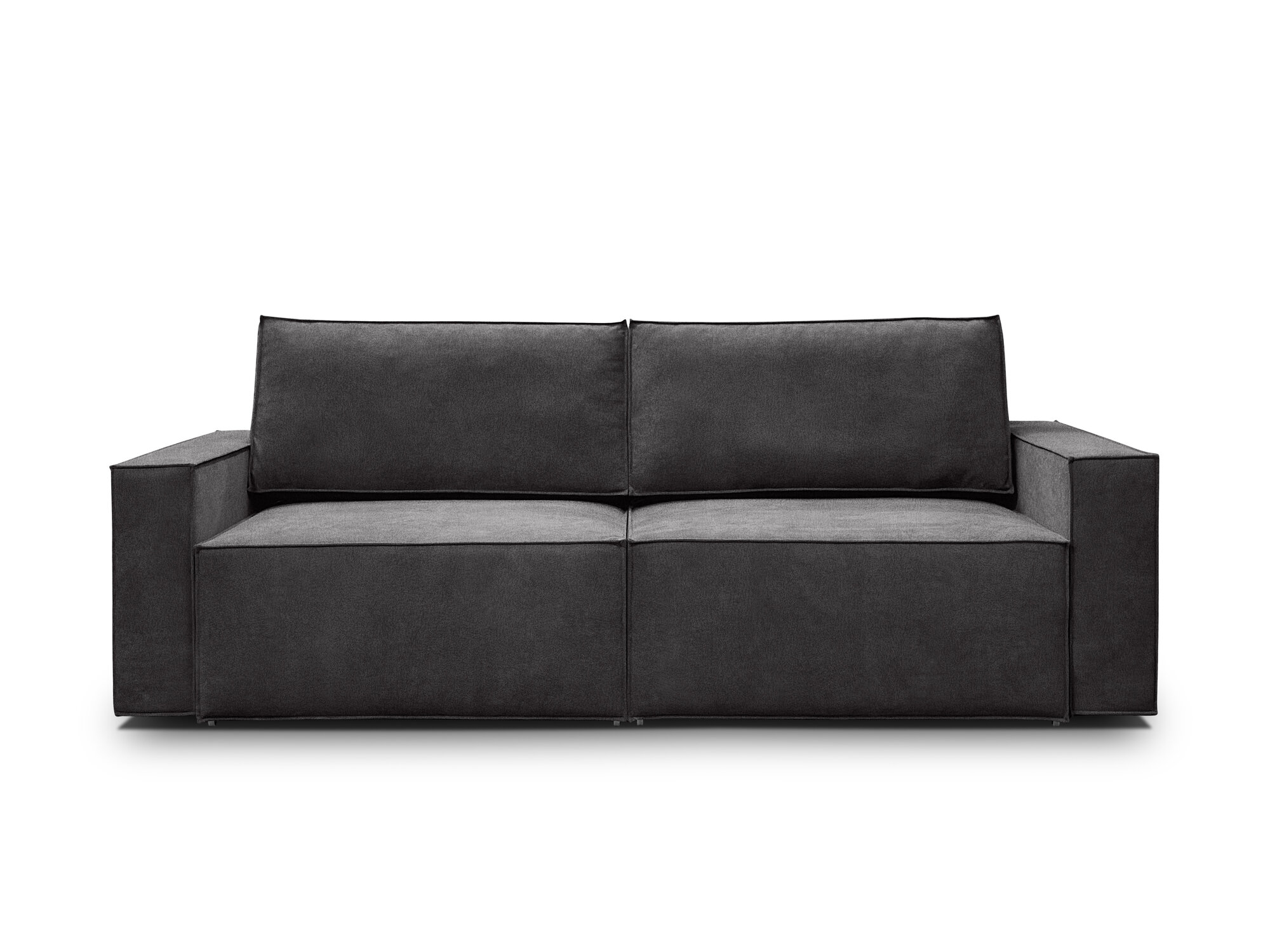 Диван прямой раскладной "Росмебель Лофт", еврокнижка, модульный, с ящиком, размер 2,45х1х0,95, темно-серый