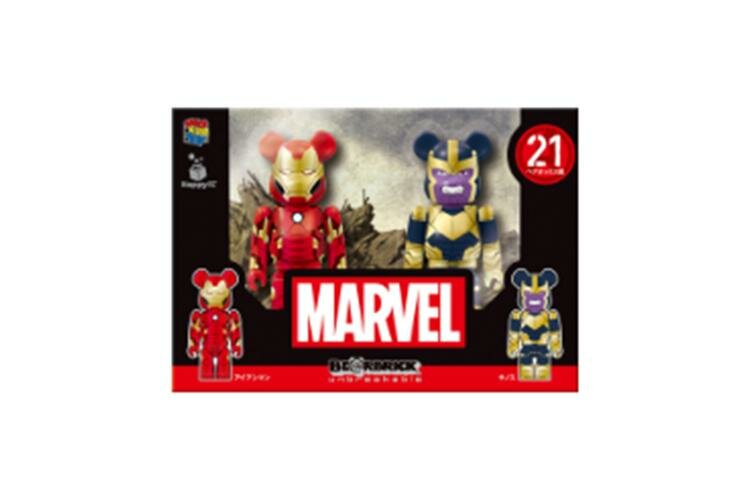 Фигурка унисекс Bearbrick x Человек-Паук Happy Lottery 2021, Красный, A Prize, Set of 2, 100% (Random Pick)