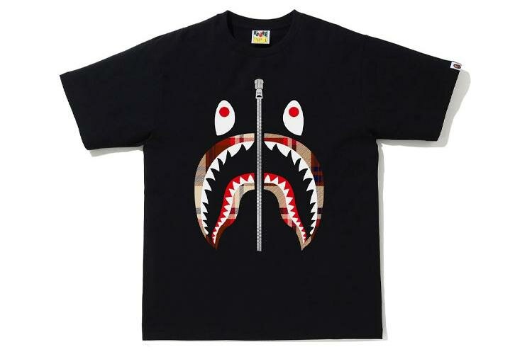 Футболка Bape Check Shark