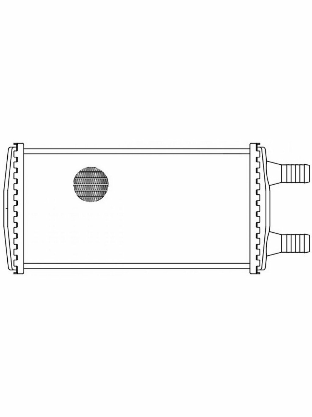 Радиатор отопителя салона для а/м ГАЗель D 20 "Бизнес" (алюм.) дв. 4216, дв. Cummins "Luzar" COMFORT