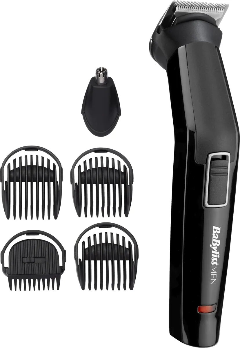 Триммер Babyliss MT725E черный, для стрижки бороды и усов, для стрижки волос в носу и ушах