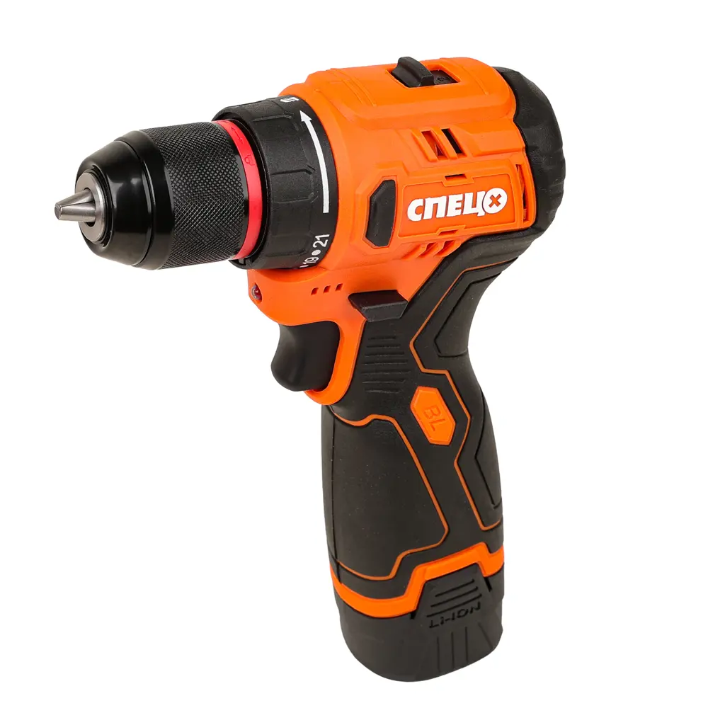 Дрель-шуруповерт аккумуляторная бесщеточная Спец БДА-16-Б, 16 В Li-ion 2x2 Ач