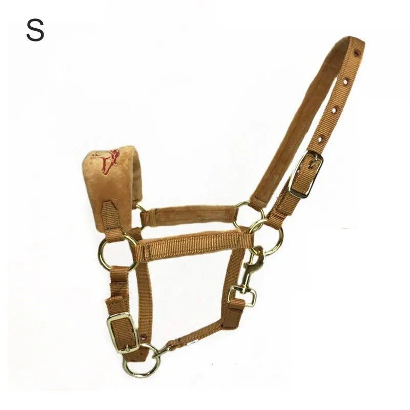 Недоуздок для лошади S коричневого цвета, полипропиленовая тесьма