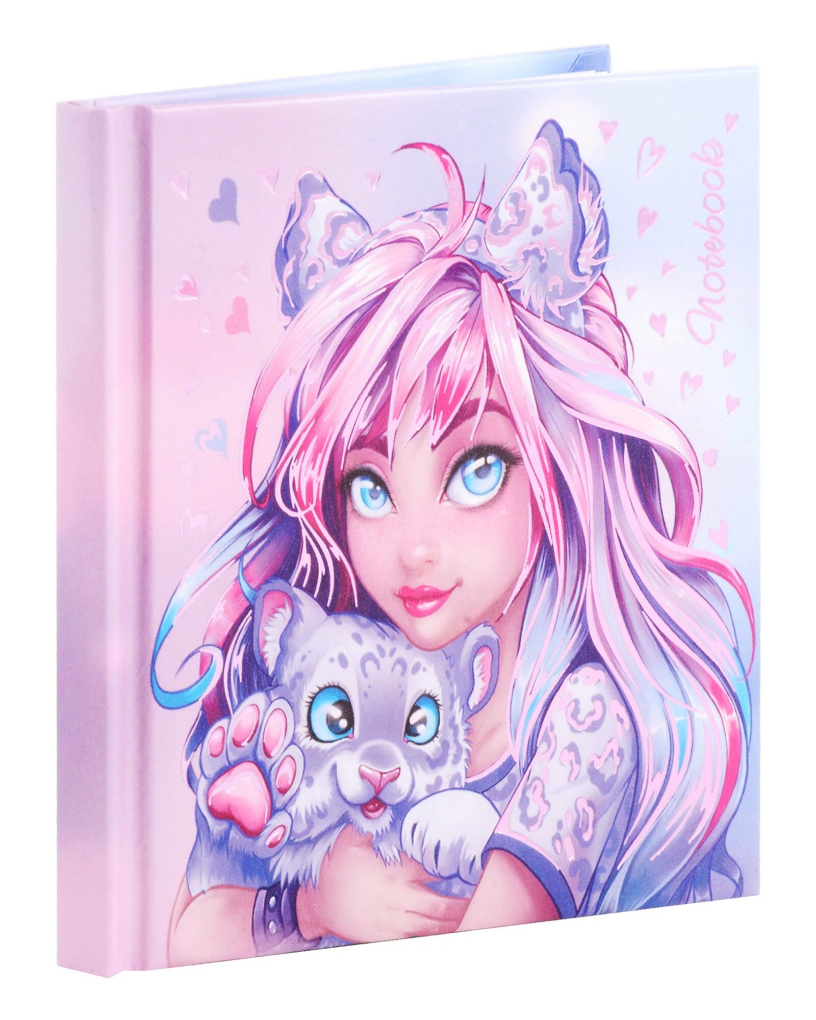 Записная книжка Феникс+, "Девушка с барсом", 48 листов