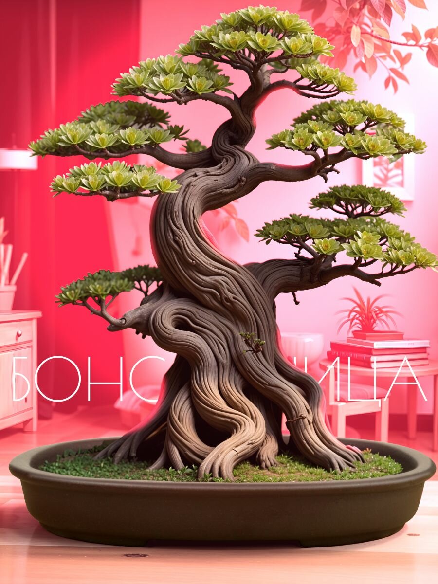 Керамический горшок для бонсай и цветов 21х15х3 см из исинской глины