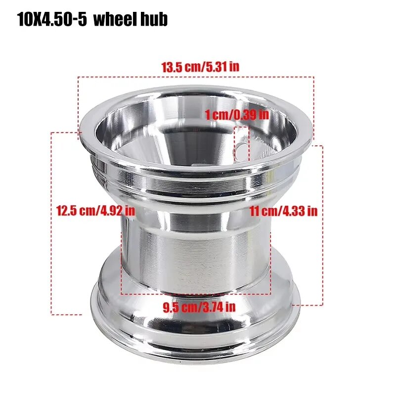 Обод Колеса Из Алюминиевого Сплава Для Картинга, 5 Дюймов, 11x7,10-5, Обод Заднего Колеса 10x4.50-5