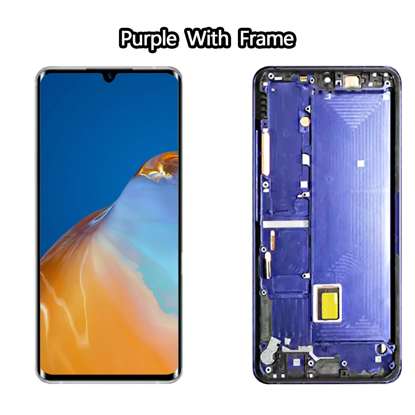 Дисплей Xiaomi Mi Note 10 Lite Purple with frame