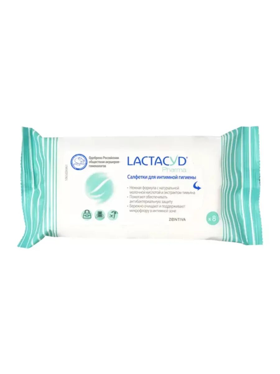 Салфетки для интимной гигиены (с тимьяном), 8 шт.