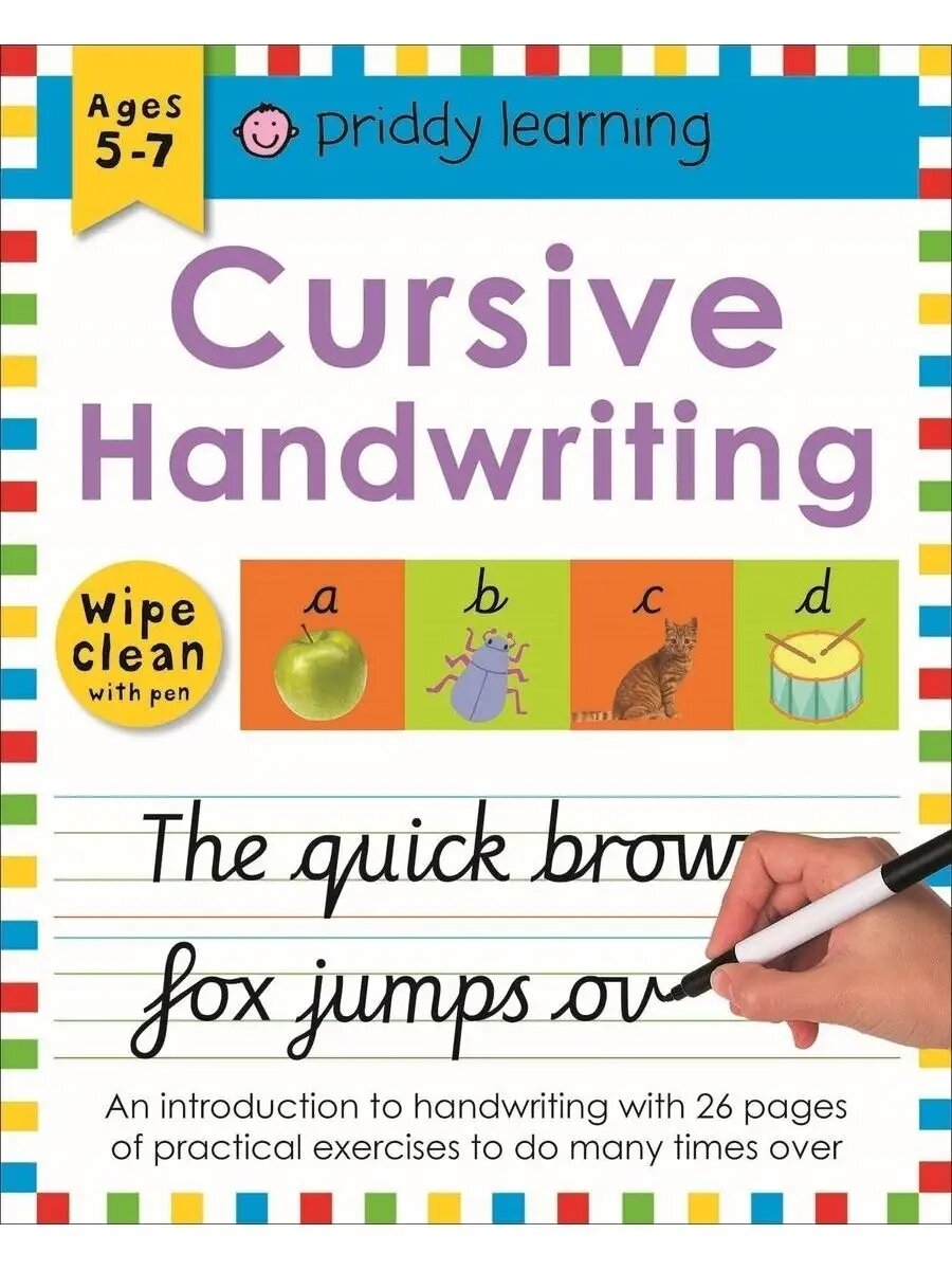 Cursive Handwriting Wipe Clean Workbook пропись | учебные пособия