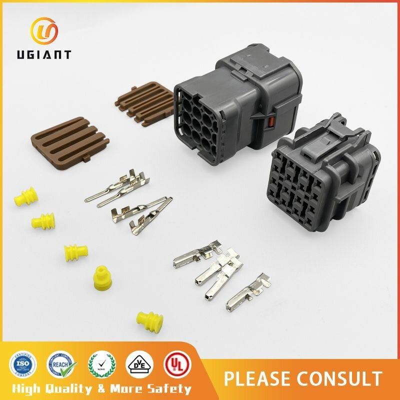 Разъем (колодка, фишка) 16 контактов (16 pin) мама герметичная KET DJ7161Y-2-21