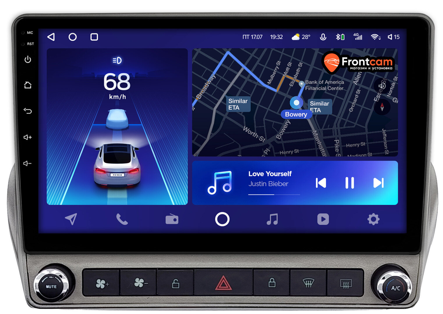 Штатная магнитола Chevrolet Camaro 5 2009-2015 (серая) Teyes CC2 PLUS 4/32 9" RM-9-2552 Android 10 (4G-SIM, DSP, QLed)