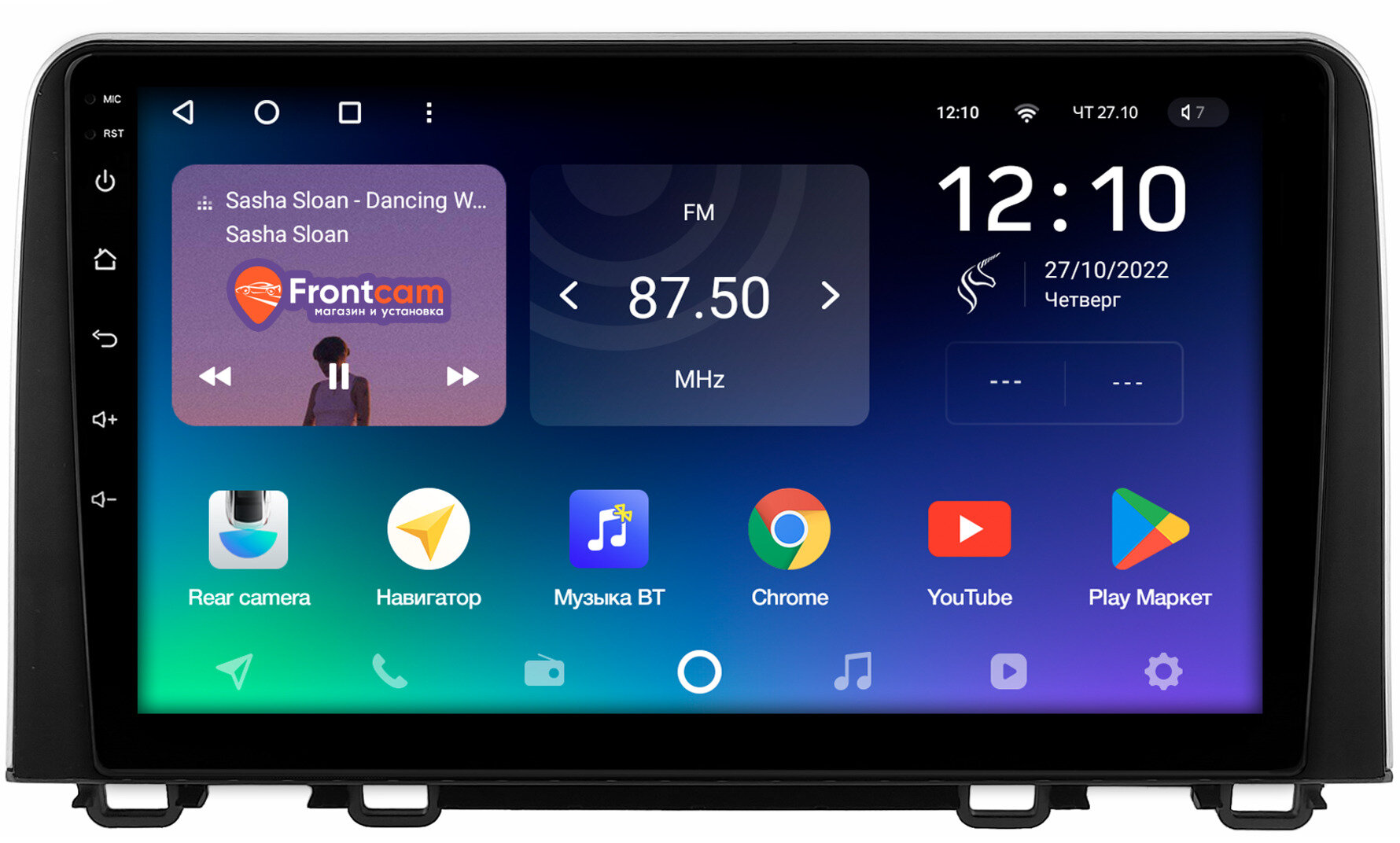 Штатная магнитола Honda CR-V 5 2016-2024, Breeze 2019-2022 (глянцевая) Teyes SPRO PLUS 4/64 10" RM-10-1600 Android 10 (4G-SIM, DSP, IPS)