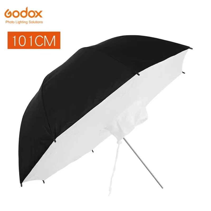 Светоотражающий софтбокс для зонта 40 дюймов, 101 см, черно-белый светоотражающий ящик для фотостудии Brolly Box