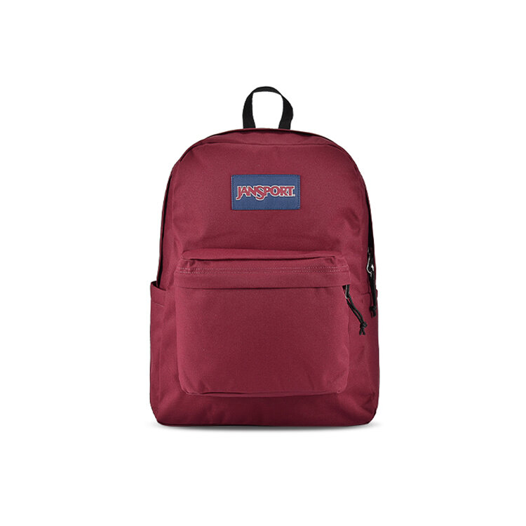 Полиэстеровый рюкзак унисекс JanSport 5588457 темно-бордовый, с регулируемыми лямками и одним основным отделением