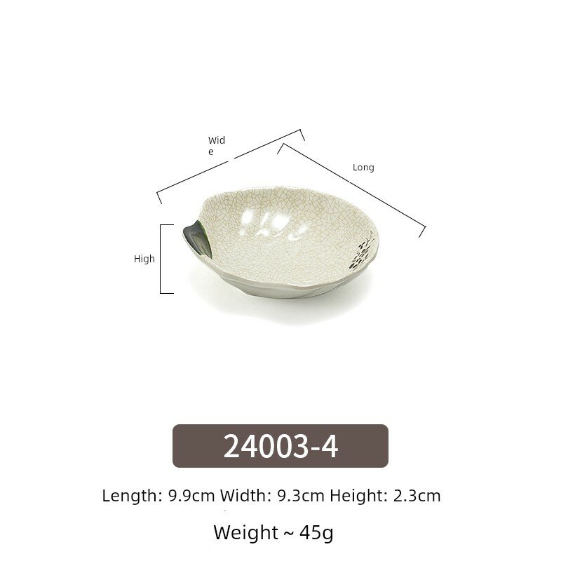 Набор маленьких тарелок из меламина модель 24003-4, 10 штук для соусов, салатов и горячих блюд - коммерческое