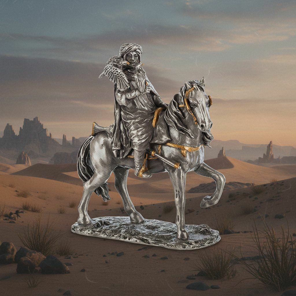 Статуэтка Охотник воин с соколом