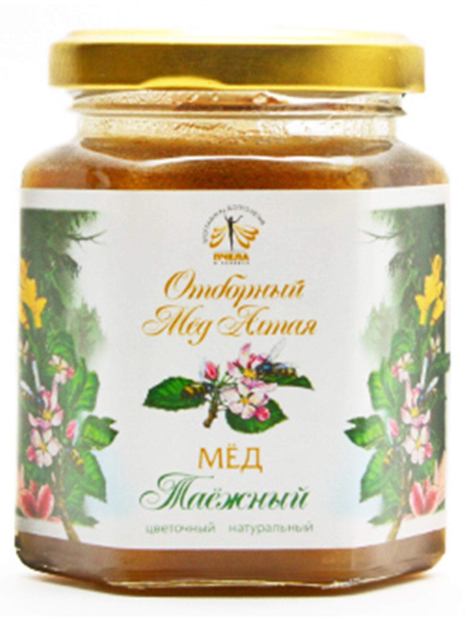 МЁД таёжный, место сбора - Алтай от бренда "пчела и человек", 230 грамм