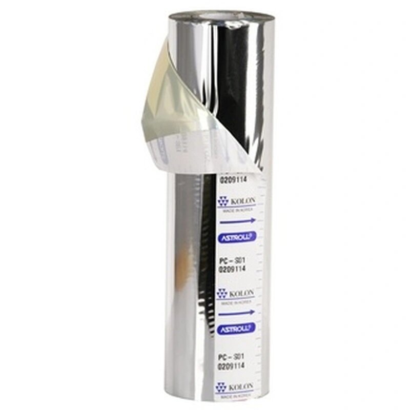 Фольга для горячего ламинирования Глянцевая (213мм х 122м, цвет: серебро)