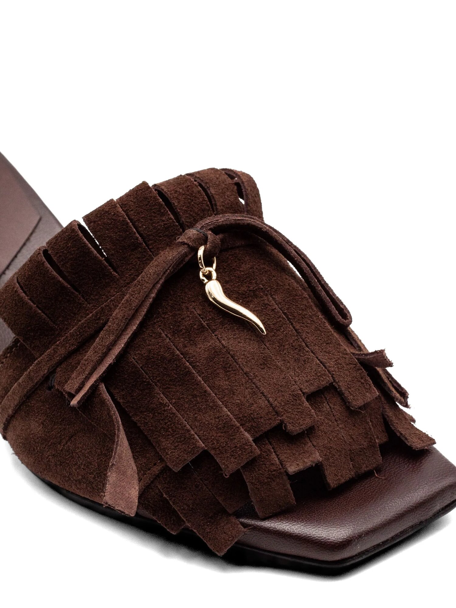 Мюли DONNARI 50mm suede mules, размер 38, коричневый — фото 1