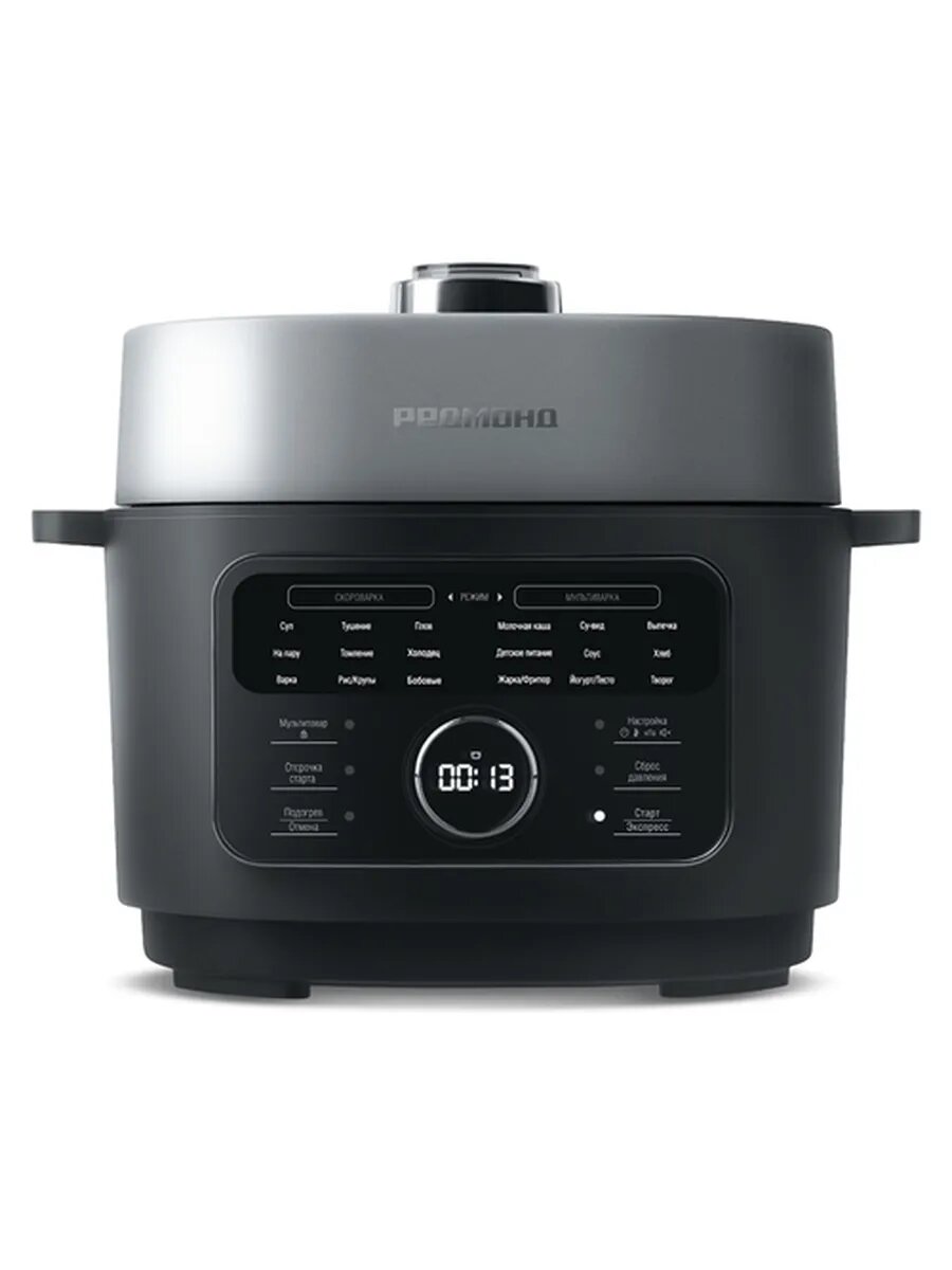 Мультиварка-скороварка Redmond MP112, 20 программ, черная, 3 л