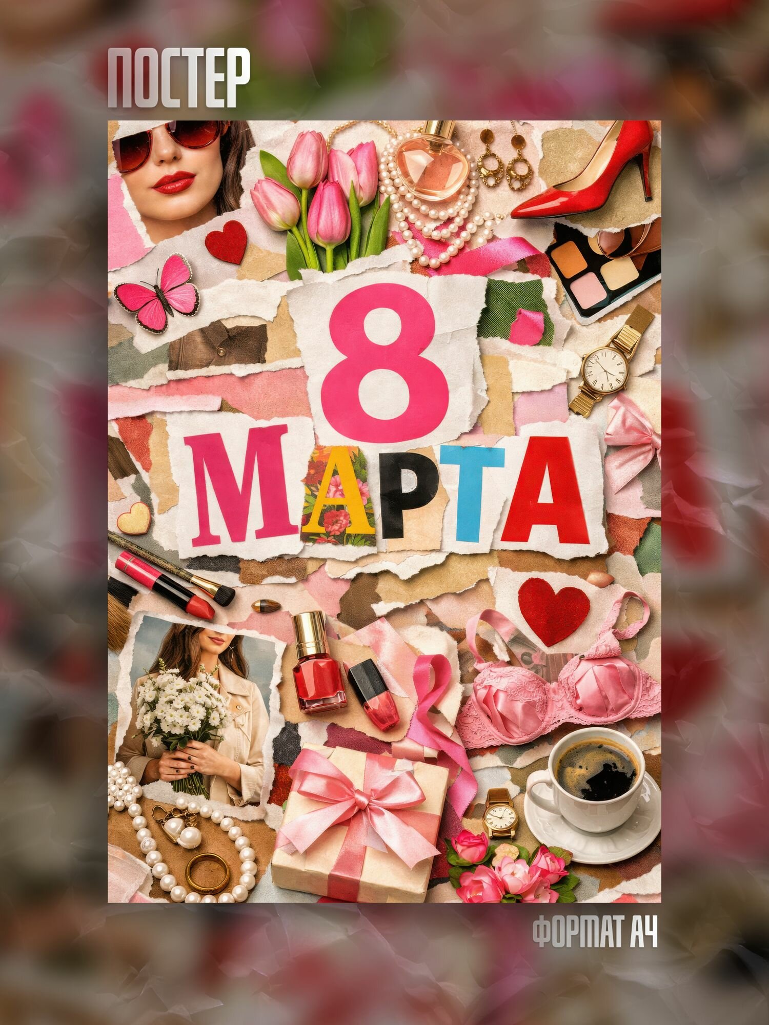 Плакат 8 марта