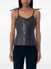 Топ Tie-straps leather corset top