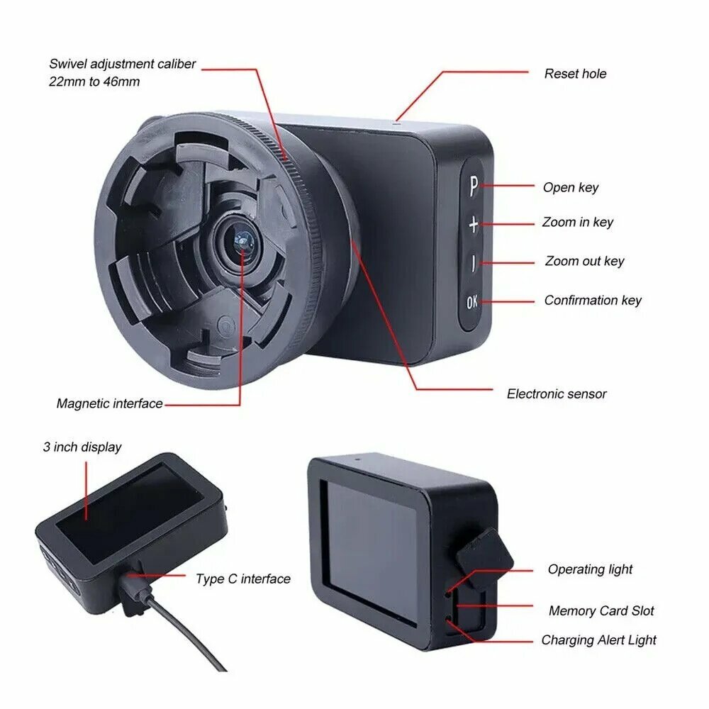 Астрономическая Камера 3 Дюйма 4K С Цветным Дисплеем Для Телескопов И Наблюдений