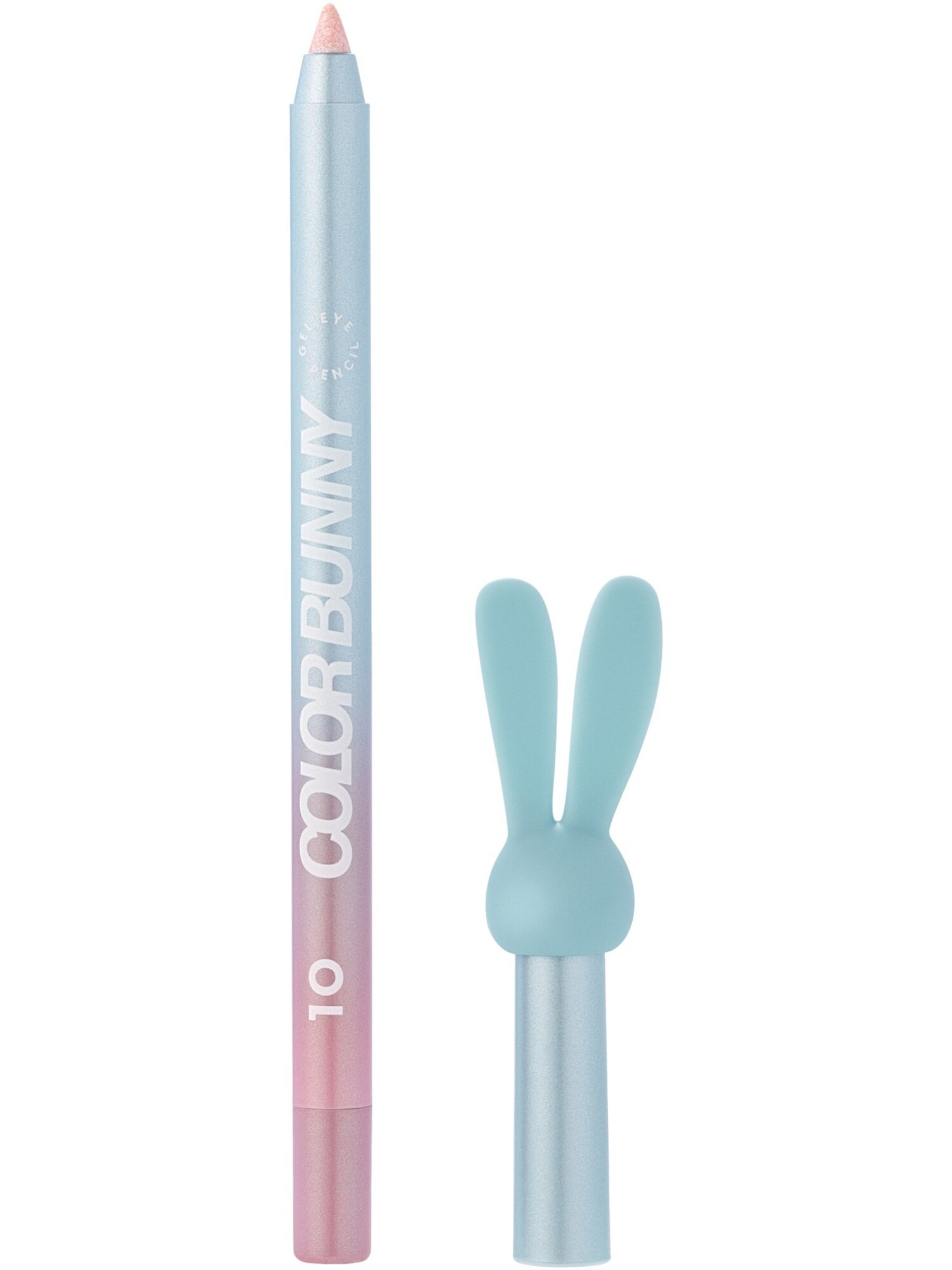 Карандаш для глаз Love Generation Color Bunny гелевый, стойкий, насыщенный, тон 10, дуохромный серебристо-голубой, 1,3 г