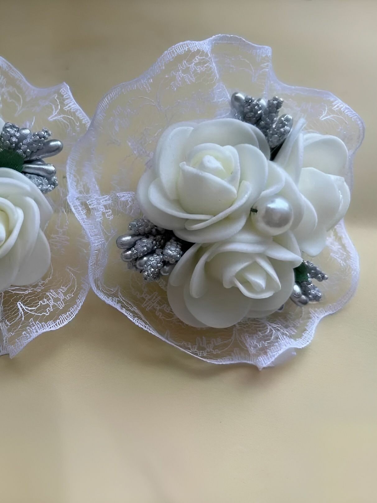 Резинки девочкам "Нежная весна", аксессуар для волос. Набор из двух штук.