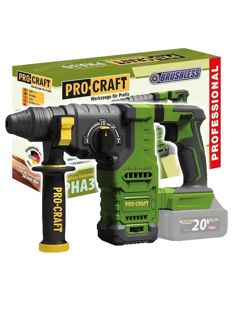 Аккумуляторный перфоратор Pro-Craft Professional PHA30-1B