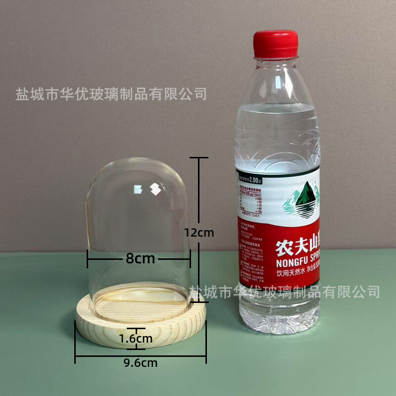 Прямые поставки с фабрики: вечные цветы, сушеные цветы, стеклянная крышка, демонстрационная коробка, пылезащитный чехол, фигурка, ручная модель, стеклянная крышка