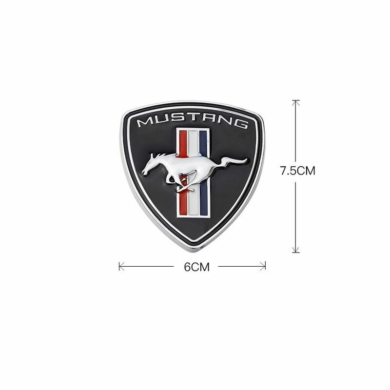 Наклейка Для Автомобиля Металлическая Автомобильная Эмблема MUSTANG, Совместимая С Ford