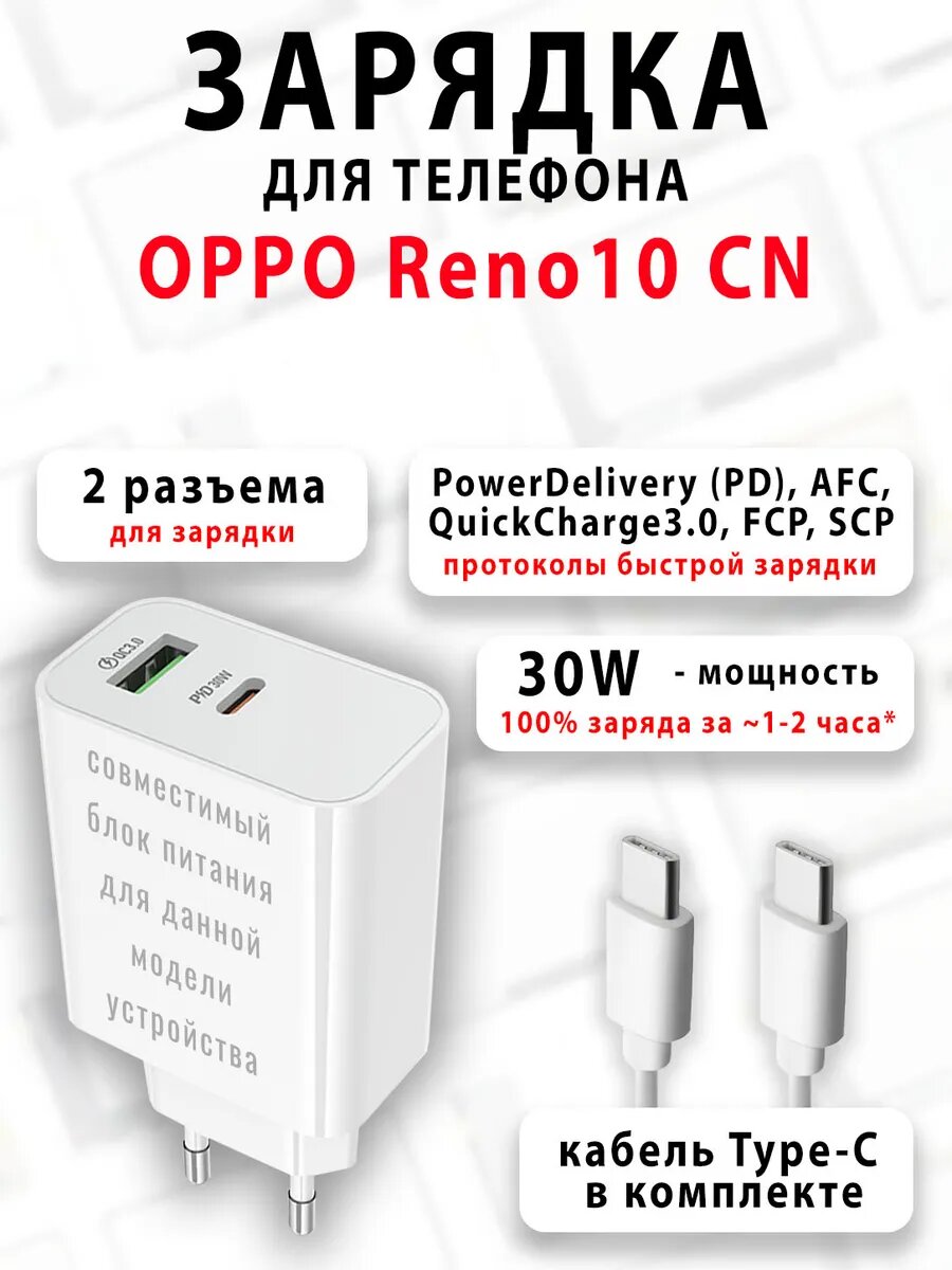 Зарядное устройство для телефона OPPO Reno10 CN