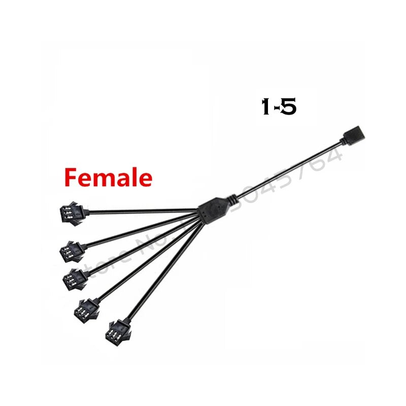 1-5 Female, кабель-адаптер 4Pin RGB