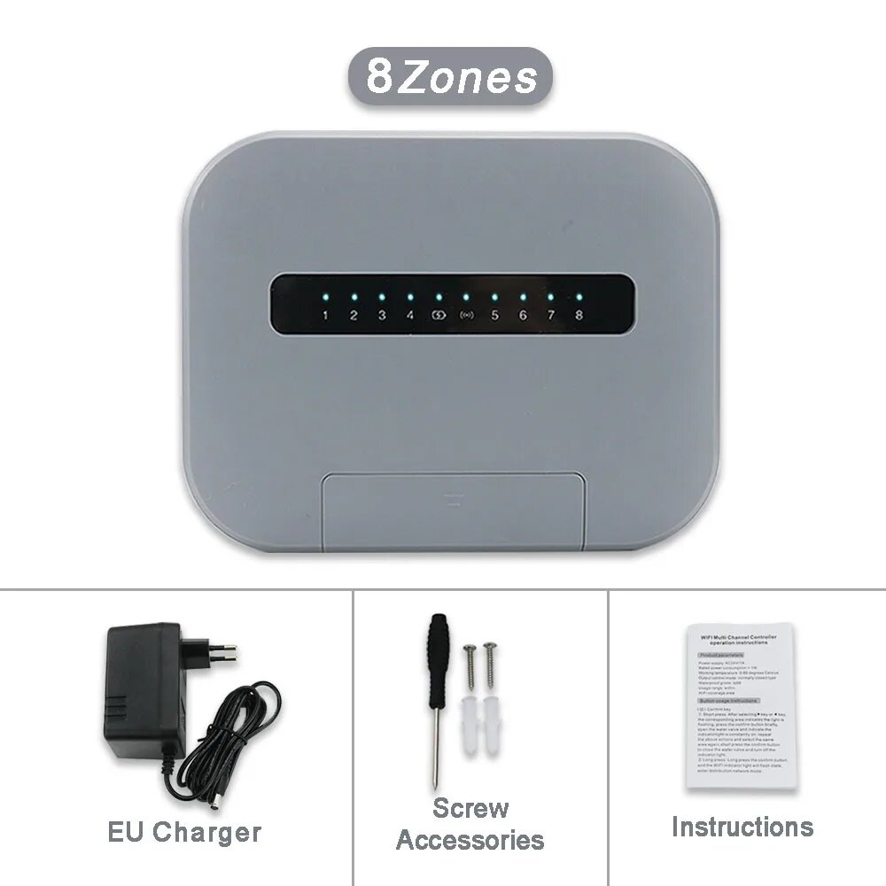 AICANTEK Умный Контроллер Полива WiFi 8 Зон