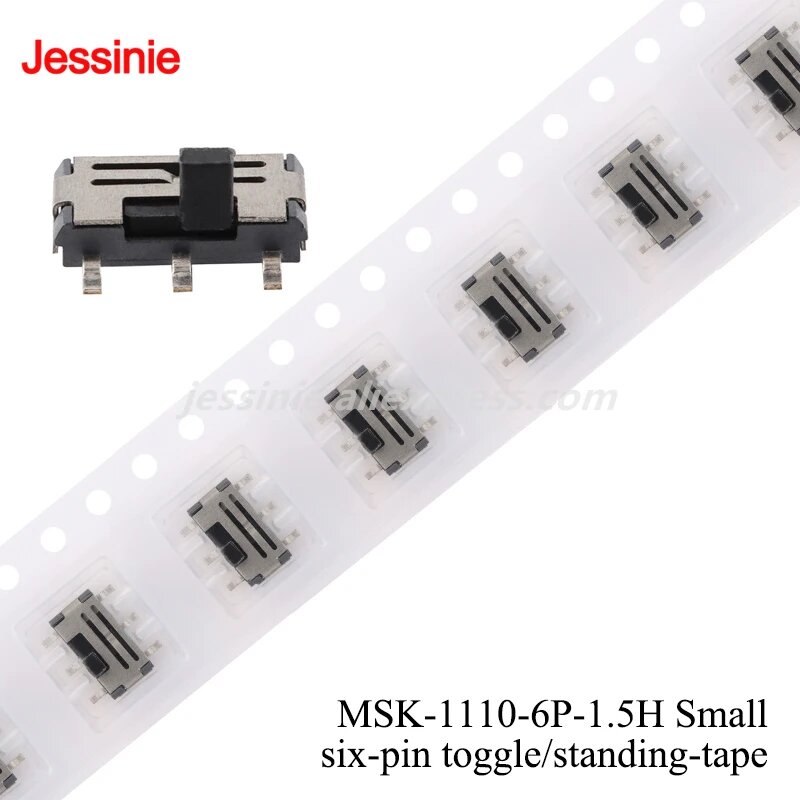 Переключатели Jessinie MSK-1110-6P-1.5H, 20шт