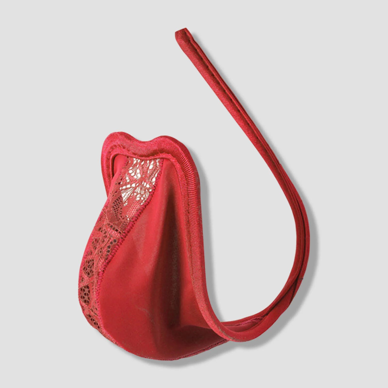 Мужские стринги ISHOWTIENDA полиэстер Красный, Red