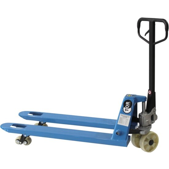 Тележка гидравлическая Tor 2500 кг 1150 мм нейлоновые колеса RHP(BF) PRO
