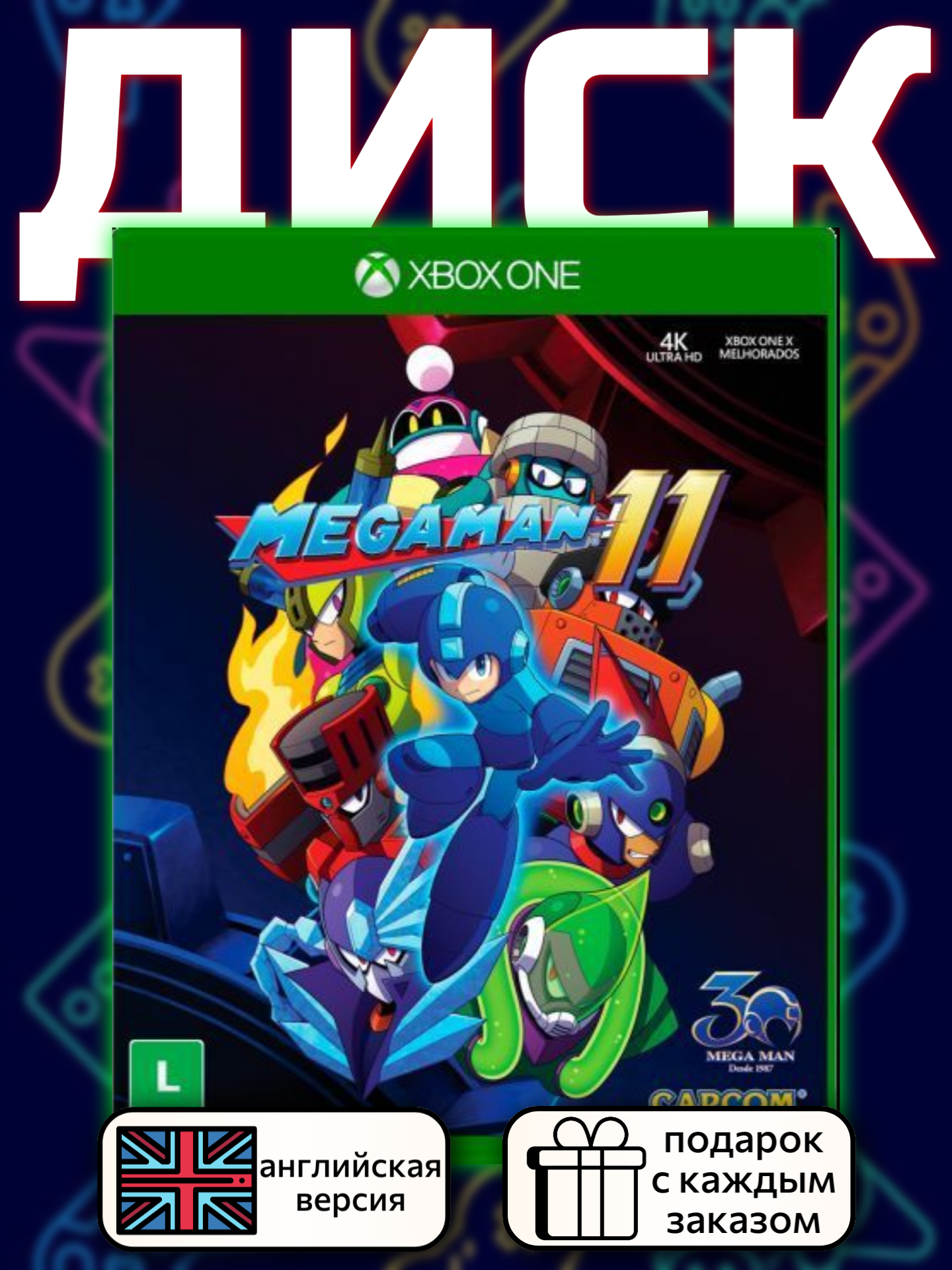 Игра Mega Man 11, для Xbox One, английская версия, лицензионная версия