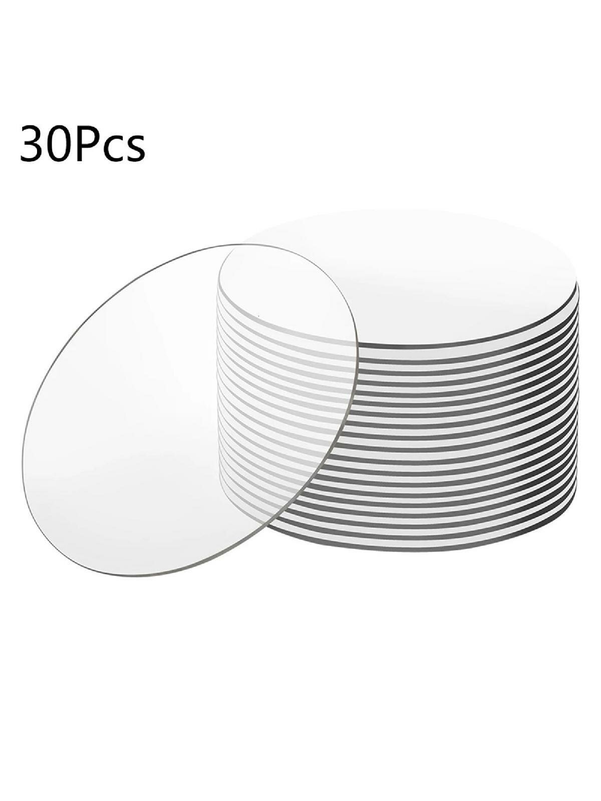 Акриловые круглые пластины, 30 шт.