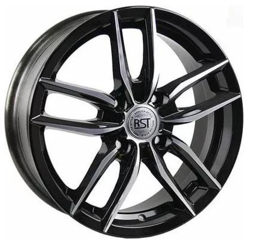 Диск колесный RST R076 (Solaris|Rio) 6,0x16 4x100 Dia54.1 ET48 цвет BD (черный с проточкой)
