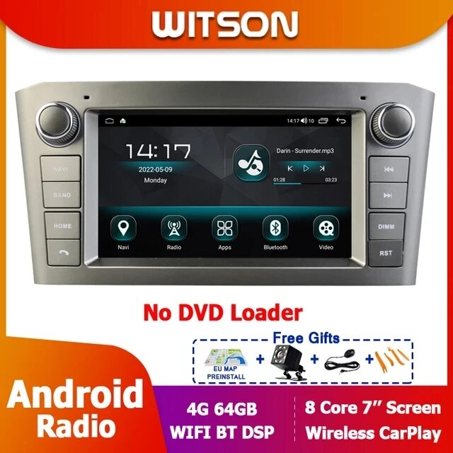 Автомагнитола WITSON Android PX5, автомобильный DVD-погрузчик, мультимедийный плеер Upgrade PX5 64GB